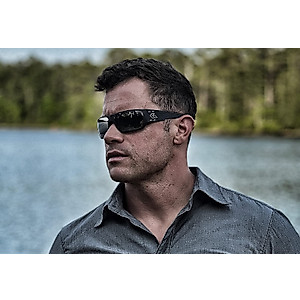 Gatorz Eyewear Specter Sunglasses - Black Aluminum Frame with Blackout Logo Smoked Digitally Optimized Polarized Lens