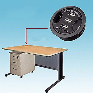 Leya-US LEYAYA 3 Ports USB 2.0 Hub with 3.5mm Audio and Microphone Jack