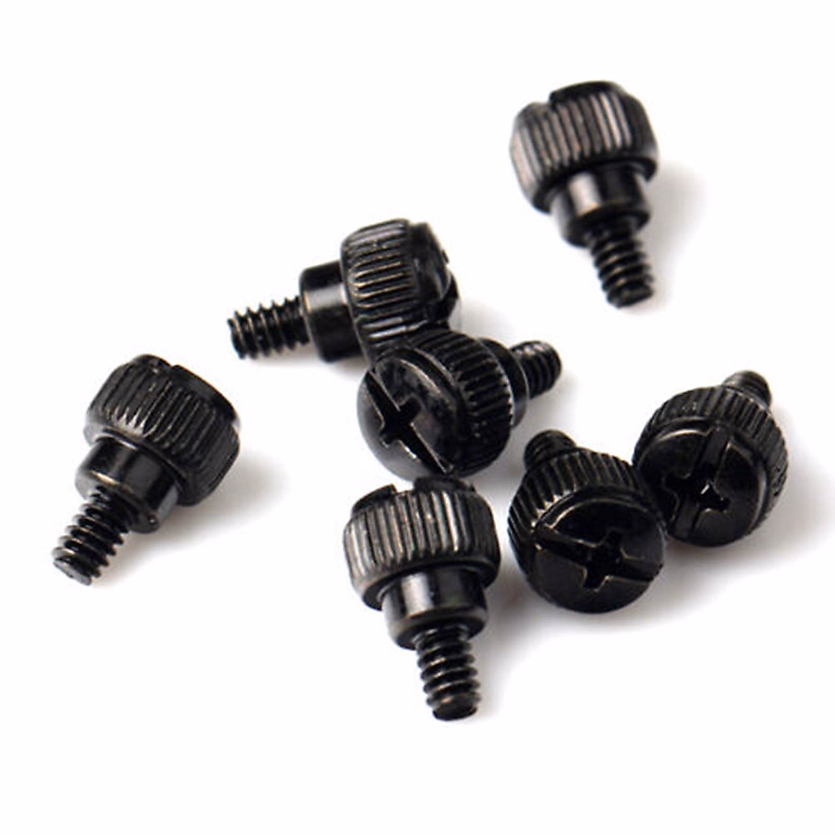 FASTROHY 20pcs PC Computer Case Thumbscrews 6-32 Thumb Screw, Black