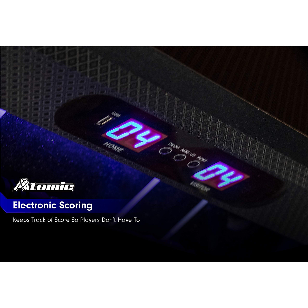 Atomic Azure LED Light Up Foosball Table, 55"