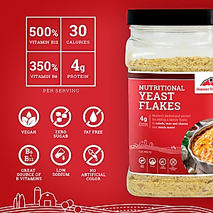 Hoosier Hill Farm Nutritional Yeast Flakes, 1LB (Pack of 1)