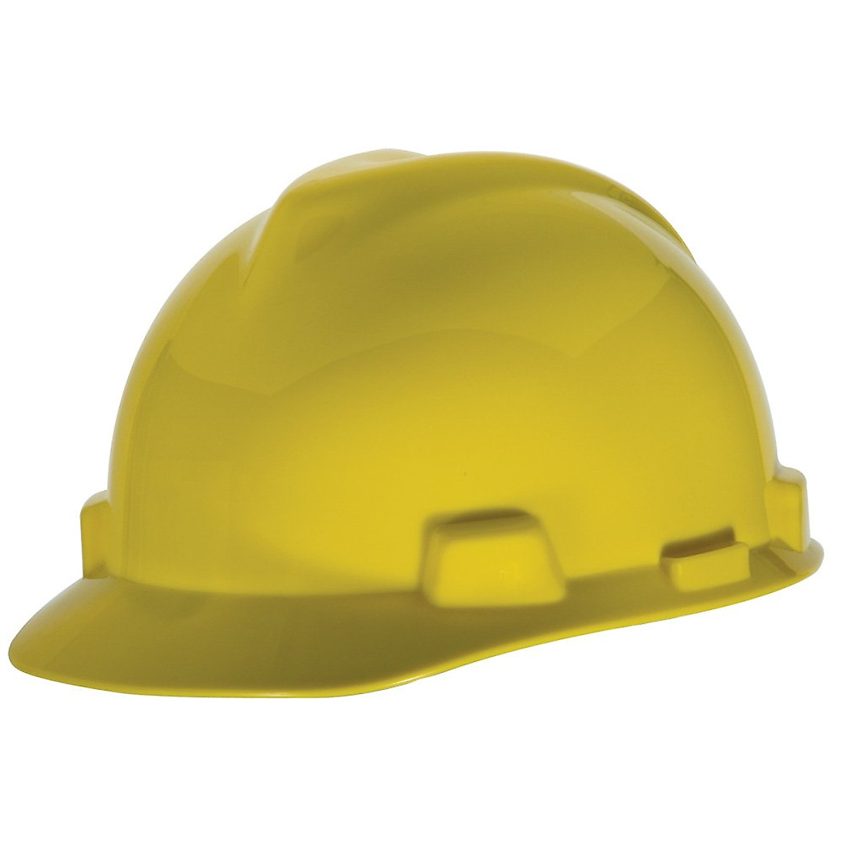 MSA 10004692 Polyethylene V-Gard Protective Cap with Swing Fas-Trac Suspension, Standard, Yellow