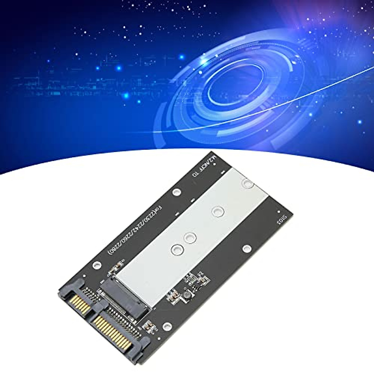Gaeirt SSD Converter Adapter, Mass Storage Interface SSD Converter Card Easy to Use PCB Material for B Key M.2 NGFF SSD
