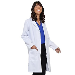 Cherokee Professionals Men & Women Scrubs Lab Coats 40" 1346, L, White
