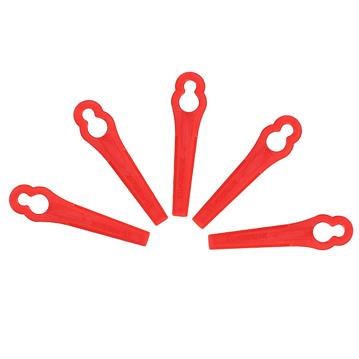 aqxreight Set of 40 Plastic Replacement Blades for Cordless Grass Trimmer, Strimmer, and Cutter