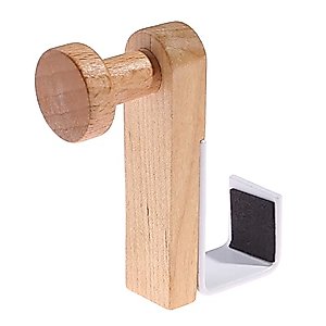 Mvude Wooden Hanging Coat Hooks Cubicle Partition Hangers for Door Mirror Panel Wall Closet Coats Whiteboard Office Home