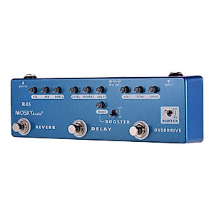 MOSKYAudio Multi Effects Pedal Combined Guitar Effect with 5 Effects Pedal in 1 Unit (RD5)