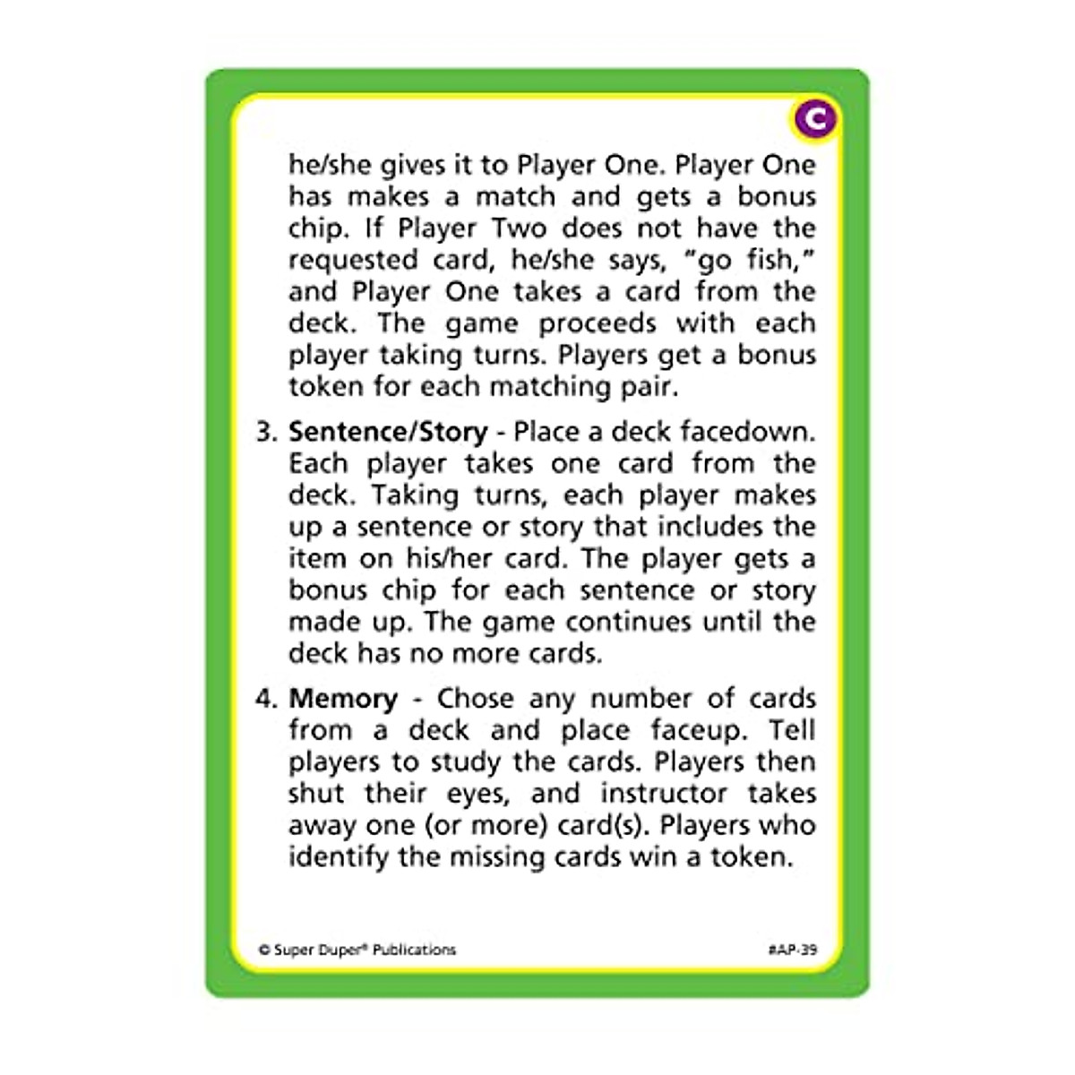 Super Duper Publications | Articulation Photos CH Sound Fun Deck Flash Cards | Educational Learning Resource for Children