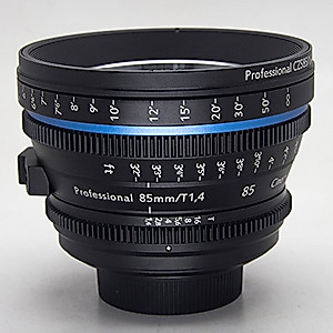 Cinematics Cine Lens Carl Zeiss ZE 85mm F1.4 Manual iris for Canon EF Mount