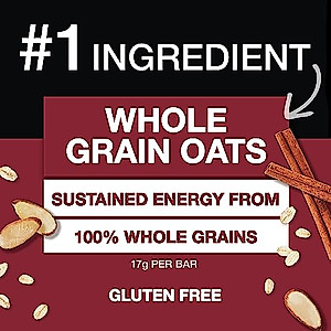 KIND Breakfast Cereal Bars, Gluten Free Snacks, Cinnamon with Almonds, 9.3oz Box (6 Bars)