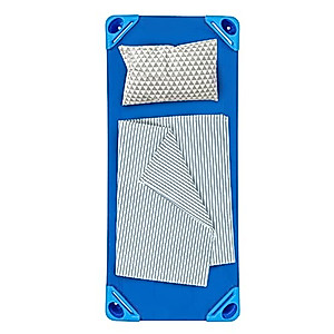 KOTEK Stackable Sleeping Daycare Cots for Kids, Portable Toddler Nap Cots, 52" L x 23" W, Ready-to-Assemble, Space-Saving Children Naptime Cot for Classroom Preschool (Set of 6)