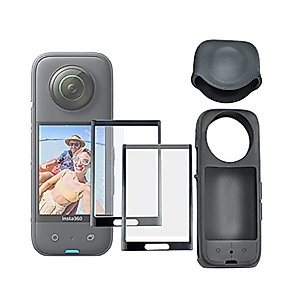VGSION Silicone Case Lens Cap Screen Tempered Film for Insta360 One X3