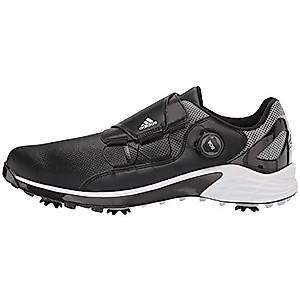 adidas mens Zg21 Boa Golf Shoe, Black/White/Lghsolgre, 7 US