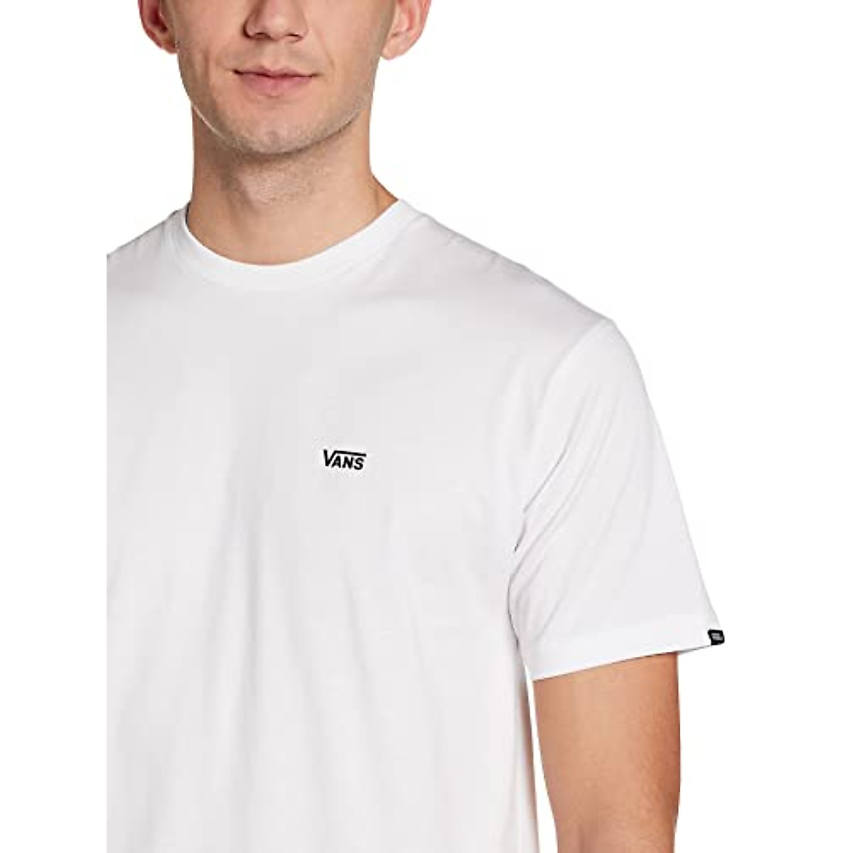 Vans Guys' Short Sleeve Left Chest Logo Tee White L
