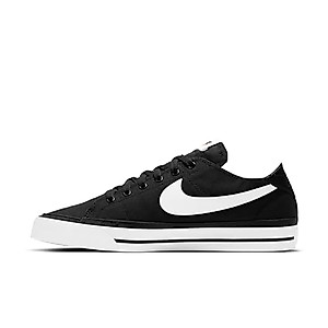 Nike Men's Low-Top Sneakers Solid, Black White Gum Light Brown, 9.5