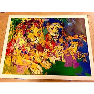 LEROY NEIMAN LIONS PRIDE 1977 POSTER