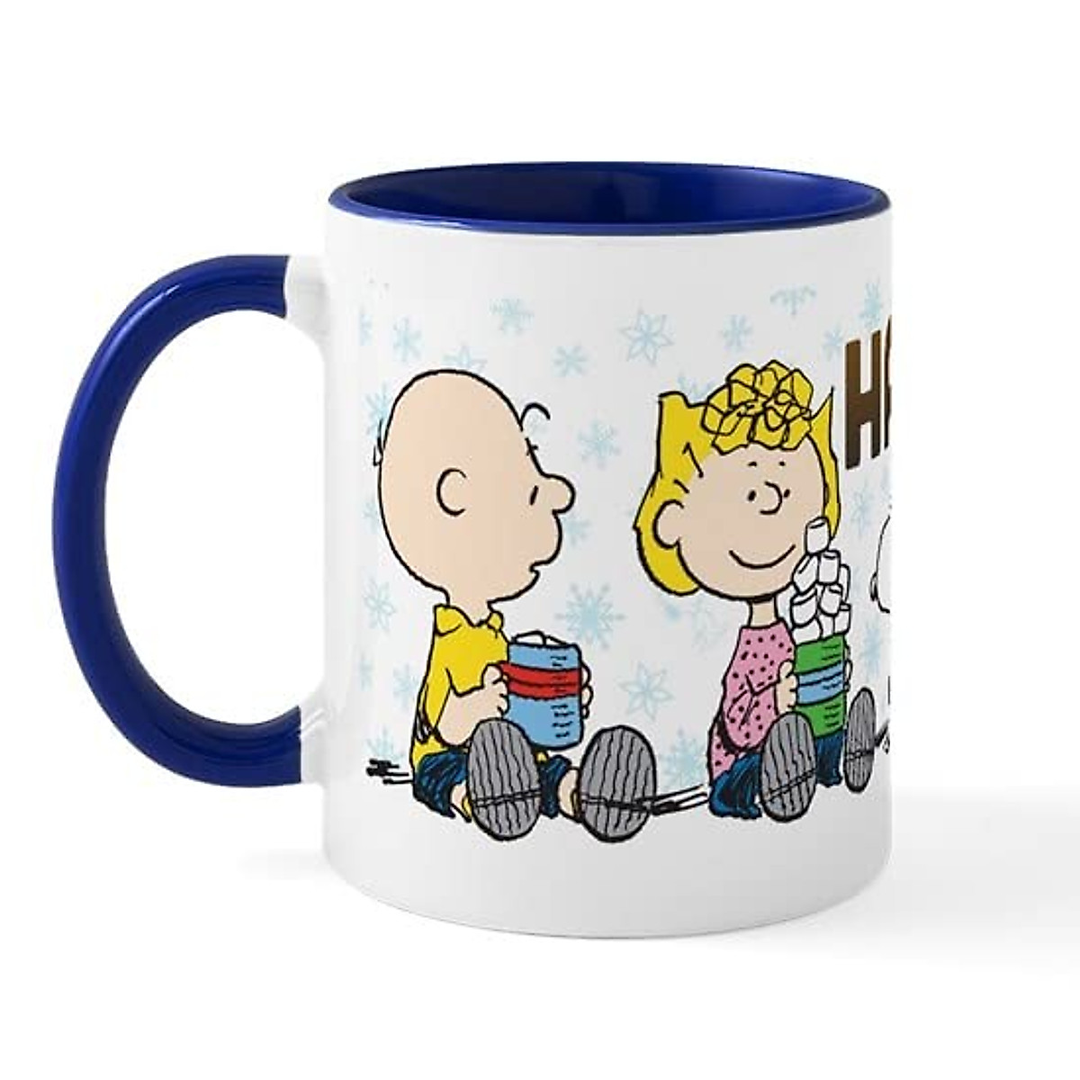 CafePress Peanuts Hot Chocolate Mugs Ceramic Coffee Mug, Tea Cup 11 oz