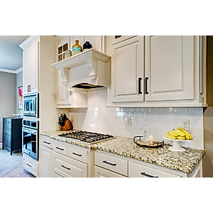 Ravinte 10 Pack 5 Inch Square Cabinet Handles Matte Black Pulls Drawer Kitchen Hardware for Cabinets Cupboard.