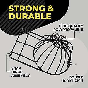 BallcapBuddy - Original and Patented Hat Cleaner, Hat Washer for Washing Machine or Dishwasher, Cap Washer Frame for Flat & Curved Hats, 2 Pack, Black, Made in USA