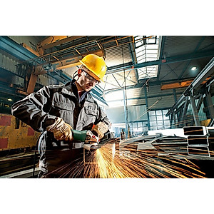 Metabo 6-Inch Angle Grinder, 9,600 RPM, 14.5 Amp, Electronics, Non-locking Paddle Switch, M-Brush, Made in Germany, WEP 19-150 Q M-BRUSH, 613111420, Green