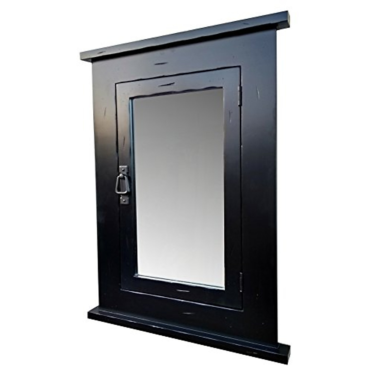 ZyduzscAT KeepRepel Primitive Black Mission Recessed Medicine Cabinet/Rustic/Solid Wood & Handmade