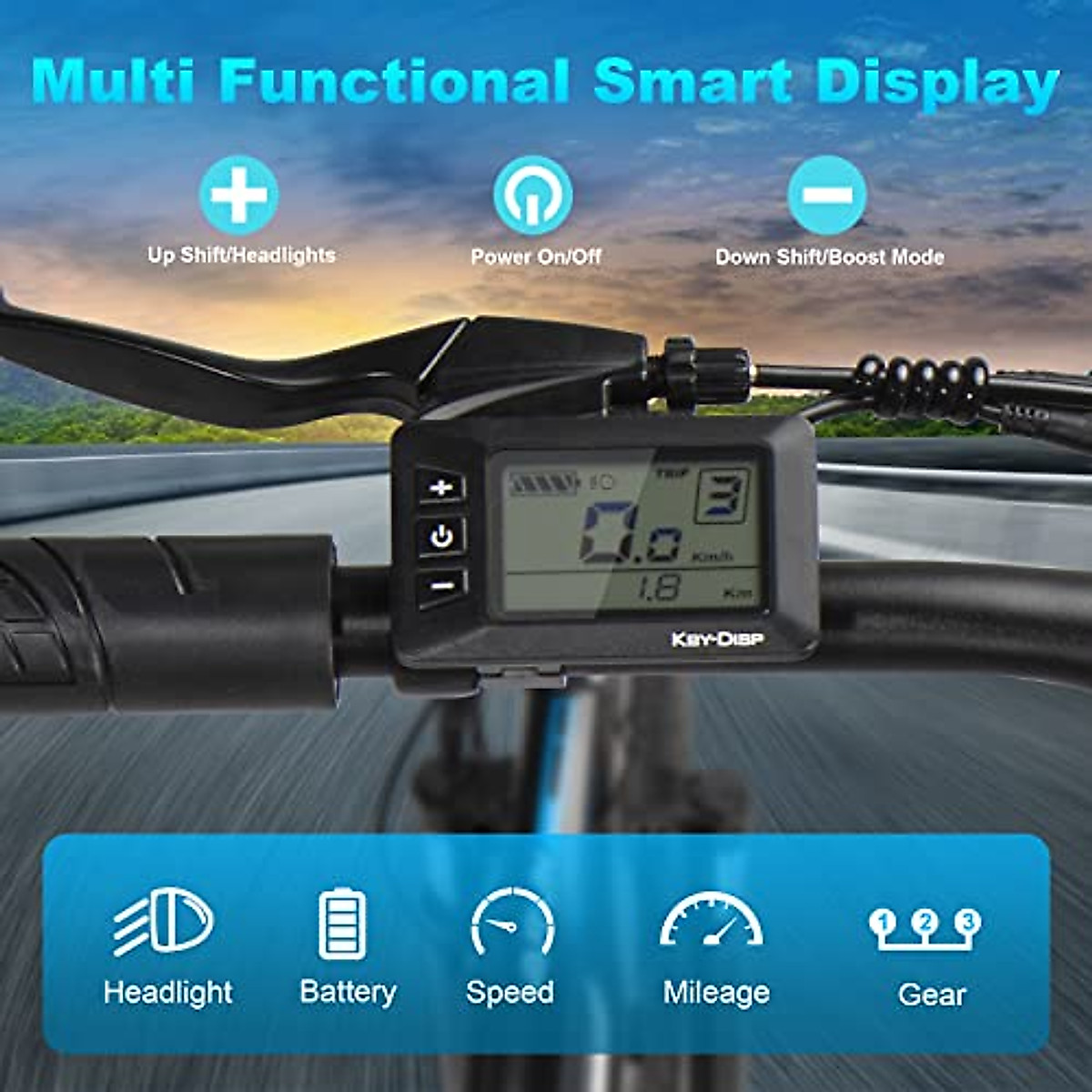 VARUN Electric Bike for Adults, 26" Fat Tire Electric Bicycle 750W Ebike 48V/16.8Ah Removable Battery 32KMH, Electric Mountain Bike Snow E-Bike with Shimano 7-Speed Dual Shock Absorber