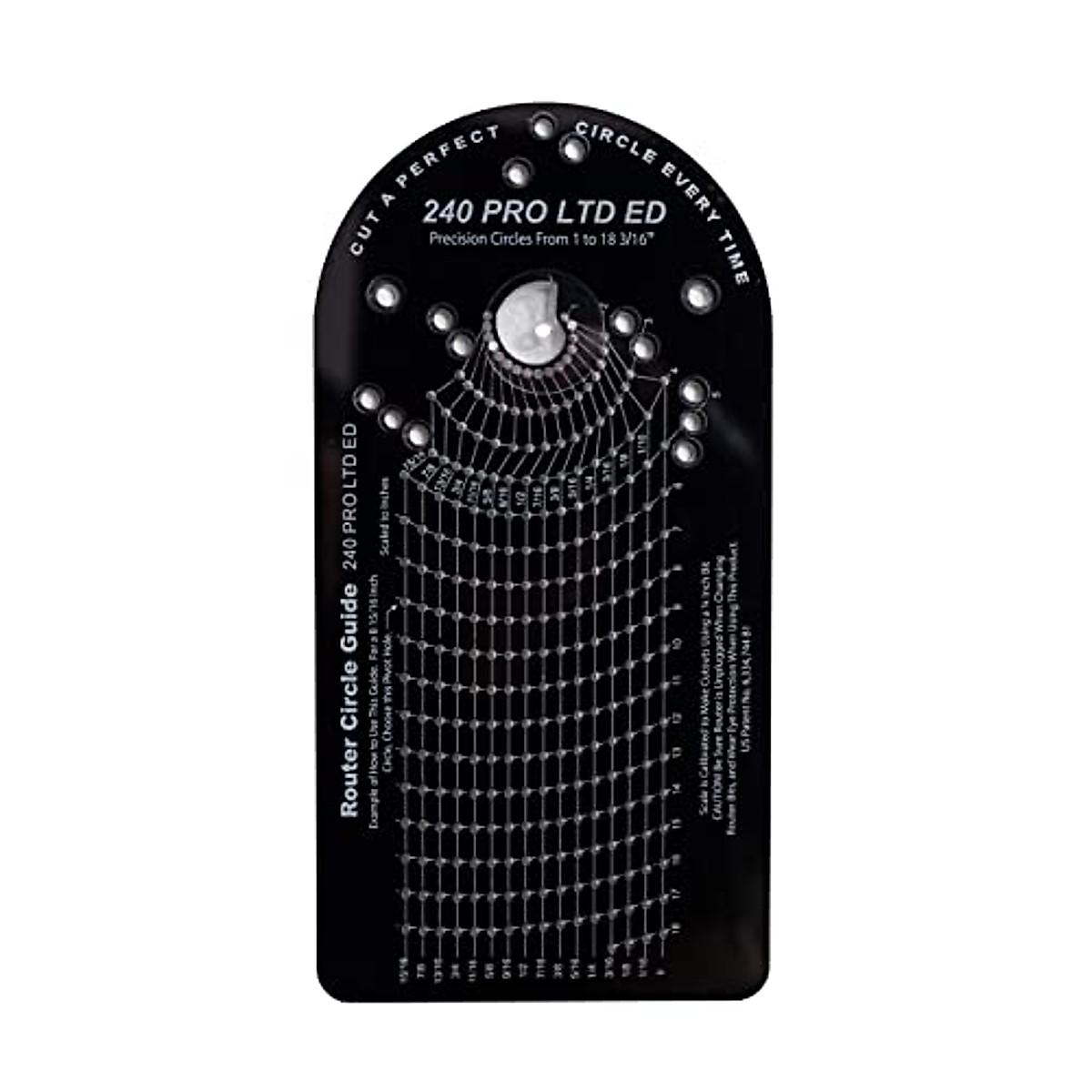 Jasper 240 PRO Circle Cutter Router, Circle Guide Kit (Polycarbonate)