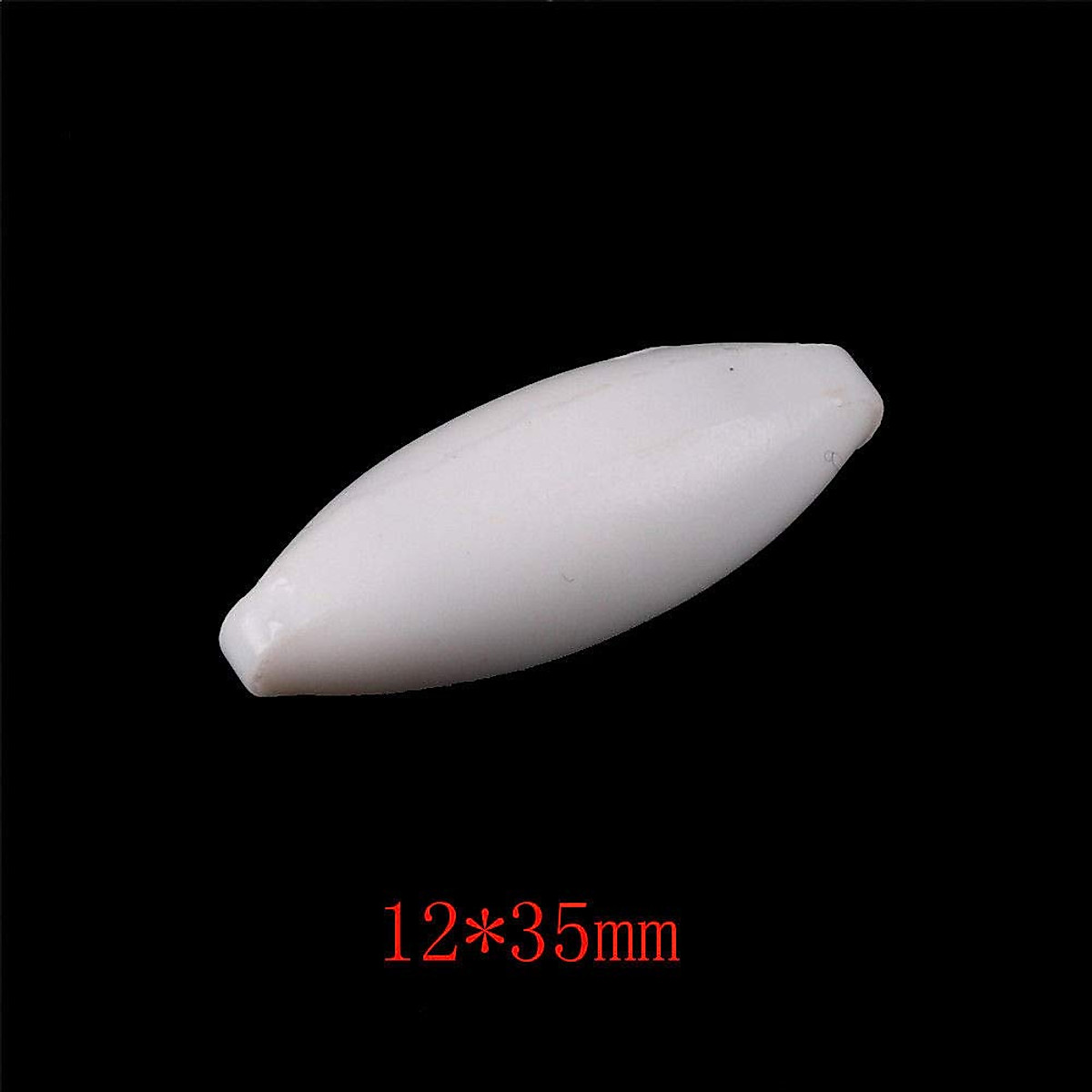 Buytra 7 Pieces Magnetic Stir Bars Egg Shape - PTFE Magnetic Stirrer Mixer Stir Bar and 11.8" Magnetic Stir Bar Retriever, White