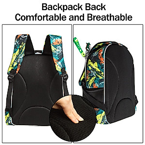 MOHCO Kids Backpack 16inch Lunch Bag and Pencil Case Lightweight School Bookbag for Teens, Girls, Boys, Elementary and Middle school