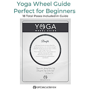 UpCircleSeven Yoga Wheel Set - Strongest & Most Comfortable Dharma Yoga Prop Wheel, 3 Pack for Back Pain Stretching & Backbends (12, 10, 6 inch) (Blue)