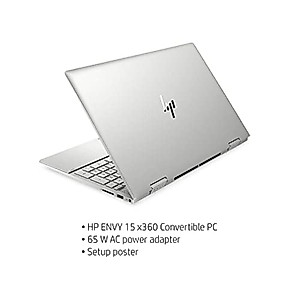 HP Envy x360 2-in-1 15.6" Touchscreen Laptop, Intel Core i5-1135G7, Intel Iris Xe Graphics, 16GB DDR4 RAM, 512GB PCIE SSD, Backlit Keyboard, Fingerprint, Stylus Pen, Win 11 Home, Silver