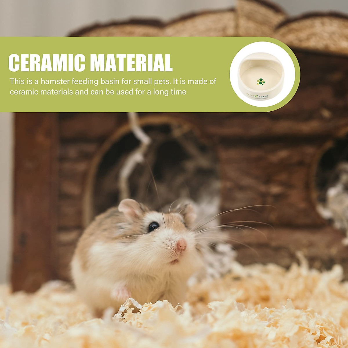 Hamster Food Bowl Hamster Food Holder Pet Feeding Bowl -Falling Pet Bowl Pet Food Bowl Rabbit Feeder Guinea Pig Bowl Multi-Function Pet Bowl Small Pets Food Container