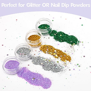 10 Gram 20 Count Sample Containers, Small Plastic Containers with Lids, Empty Sample Jars with Labels and Mini Disposable Spatulas(Black Lid)