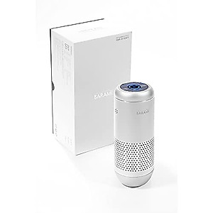 BARAMI-5_Silver | Car Air Purifier | Portable Air Purifier| photocatalytic Air Purifier | Air Purifiers for Home,Bedroom,desktop | Pet Odor Eliminator | Removes PM2.5 Dust,Smoke,Car Odor