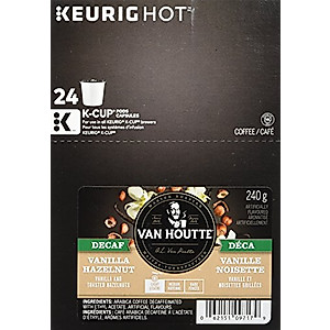 Van Houtte Vanilla Hazelnut Decaf K-Cups, 24-Count, 8.46 Oz