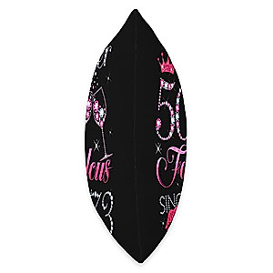 Happy 50th Birthday Tee Gifts For Women Chapter 50 Fabulous Since 1973 50Th Birthday Gift for Women Throw Pillow, 18x18, Multicolor