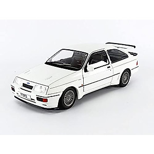 Solido S1806104 1:18 1987 Sierra RS500-White Ford Collectible Miniature car, White