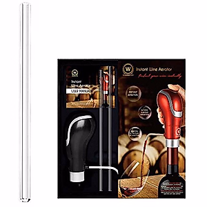 4 Pk Replacement Tubes (QTY 2-245MM, QTY 2-253MM) for the Instant 1-Button Aeration and Decanter WAERATOR Electric Wine Aerator (Replacement Tubes Only, Aerator not Included)