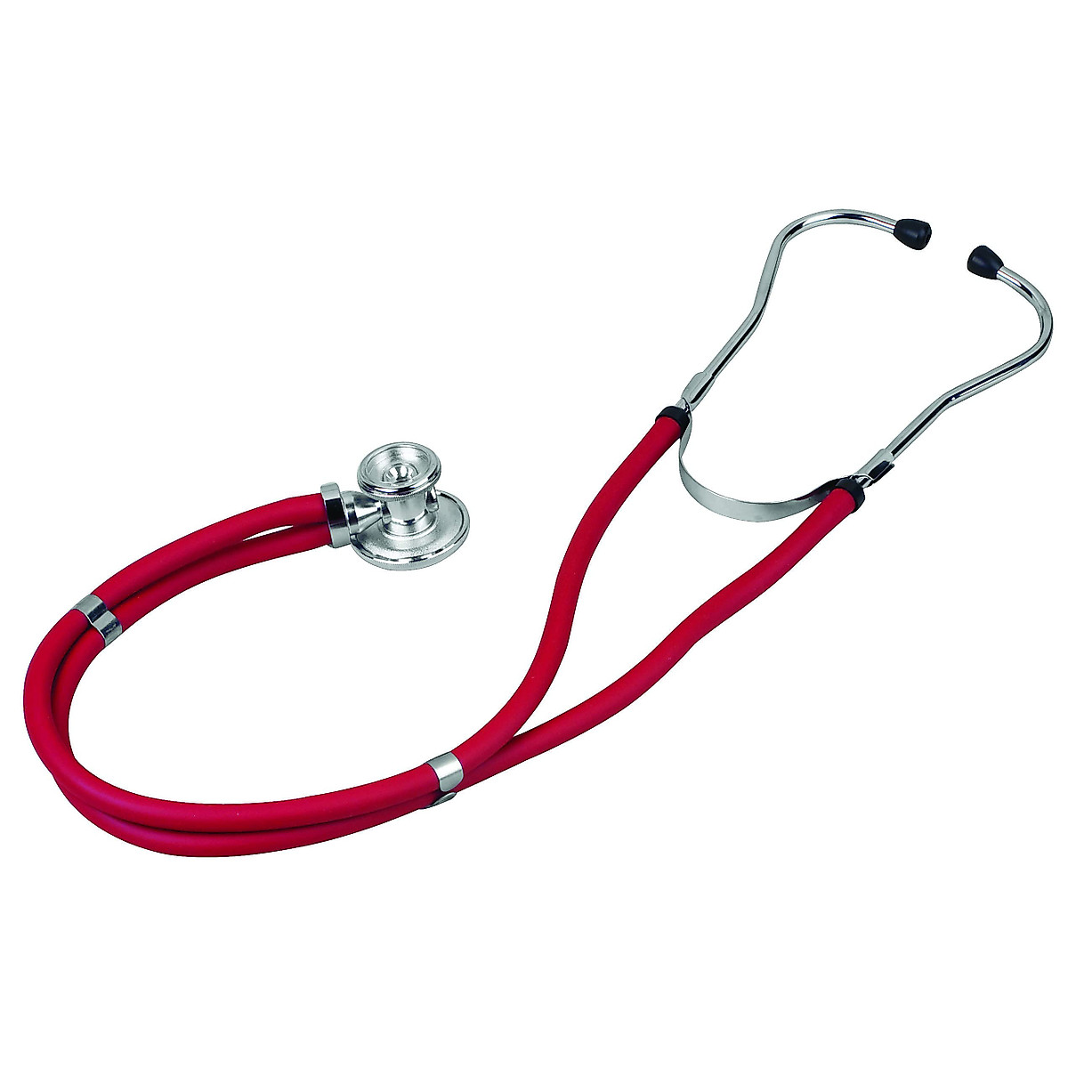 Veridian Healthcare Sterling Series Sprague Rappaport-Type Stethoscope, Red, Boxed