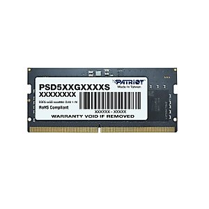 Patriot Signature Line DDR5 16GB (1 x 16GB) 5600MHz SODIMM Single - PSD516G560081S
