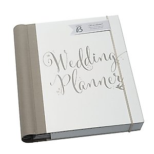 Busy B 4443 Bride to B Script Wedding Planner - perfect engagement gift with checklists, pockets and an undated planning countdown.