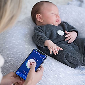 MonBaby Smart Baby Movement Monitor: Tracks Abdominal Movement, Feeling Temperature, Rollover, and Sleeping Position. Real-Time Alerts to Smartphone. HSA and FSA Approved.
