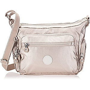 Kipling Women's Gabbie Small Crossbody, Lightweight Everyday Purse, Casual Shoulder Bag, Metallic Glow