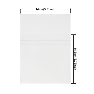 50 Resealable 4.7 Mil Plastic Outer Sleeves for Mini LP SHM-CD Paper Sleeves