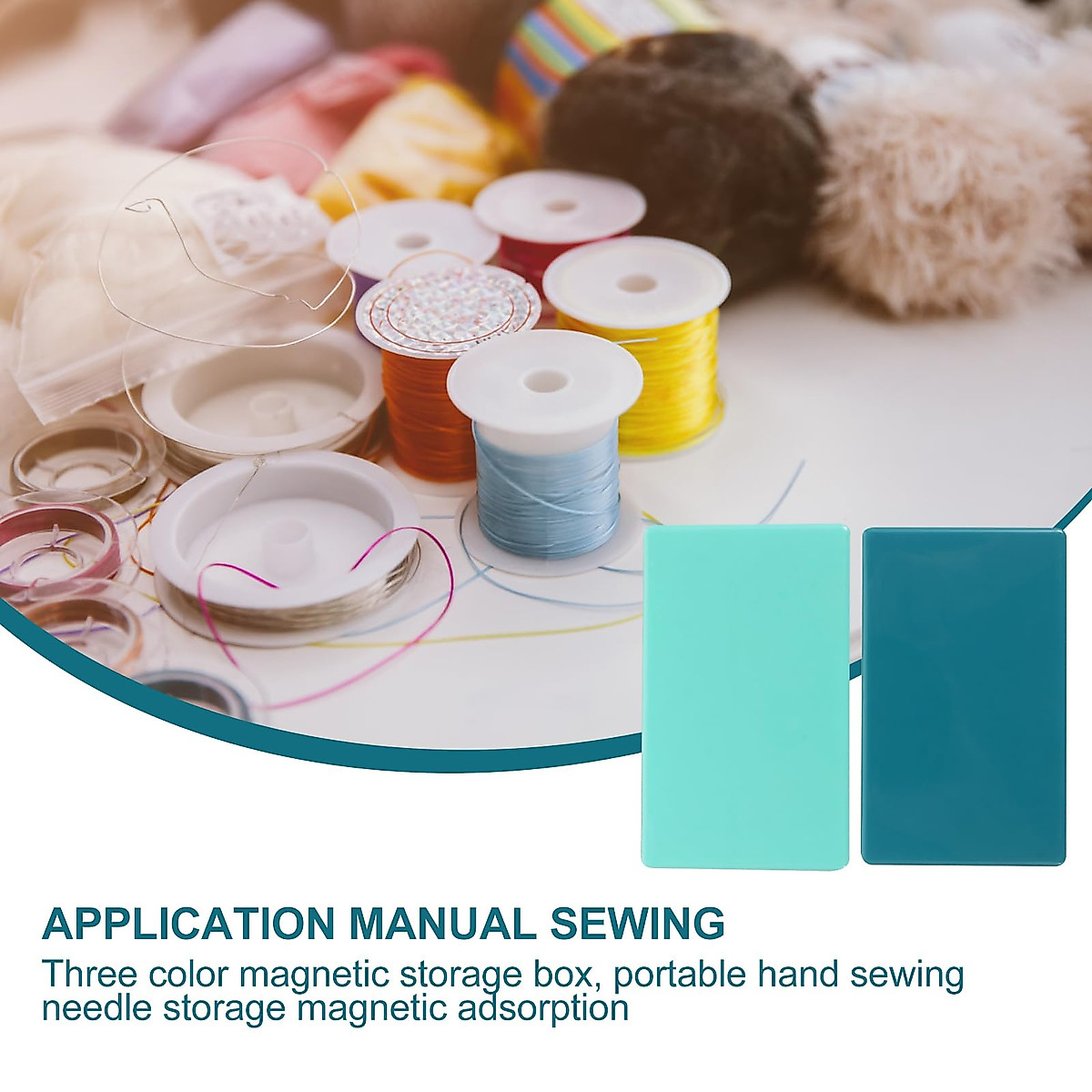 FOMIYES Magnetic Needle Organizer 3Pcs Magnetic Needles Boxes, DIY Sewing Stitching Pin Storage Case, Cross Sewing Knitting Pin Organizer Knitting Needle Box