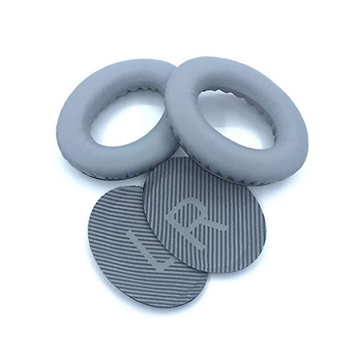 MEIYIN 2Pcs/1Pair Grey Headphone Cushions Replacement Ear Pads Cover for QC35 Headset
