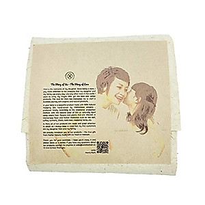 Mimi Organic & Natural Life, Mimi Organic 100 Natural Mulberry Silk Hand Face Yoga Towel 2 Layer | Newborn Baby and Woman Heavenly Soft Washcloth 12x12in 1pc, Off-White No Bleached Dyed