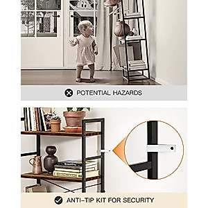 Pipishell 4 Tier Corner Shelf & 4 Tier Standing Bookshelf