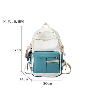 DINGZZ Fashion Nylon Women Backpack Multifunction Female College Student Travel Rucksack Cute Backpacks (Color : E, Size : 30 * 14 * 47CM)