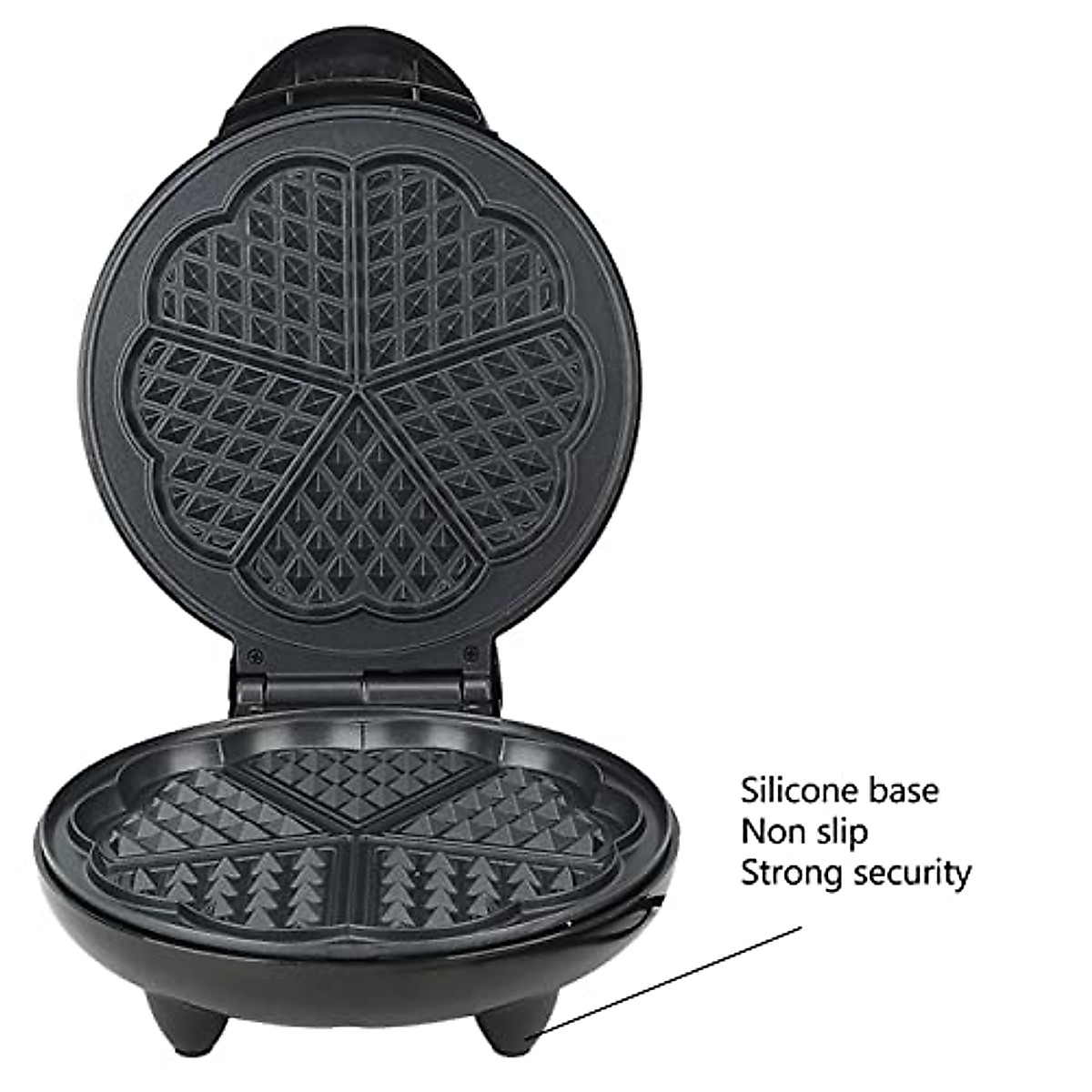 Waffle Maker, Fast Heating 1200W Compact Non Stick ABS Waffle Maker for Restaurant (US Plug 110V)